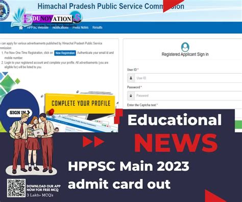 Hppsc Main 2023 Admit Card Out Edunovations