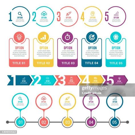 19 569 5 Step Flow Chart Infographic High Res Vector Graphics Getty