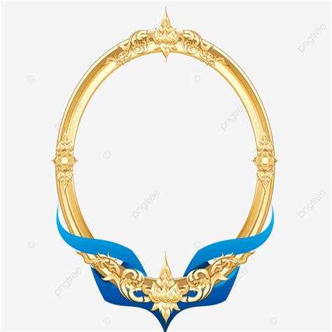 Mother Day Thailand Country Ribbon Fluttering Banner Thai Retro Frame