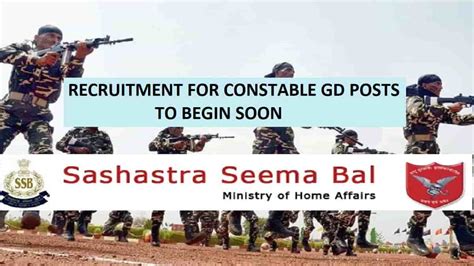 Ssb Gd Constable Recruitment 2022 399 Vacancies To Be Filled For Ct Posts