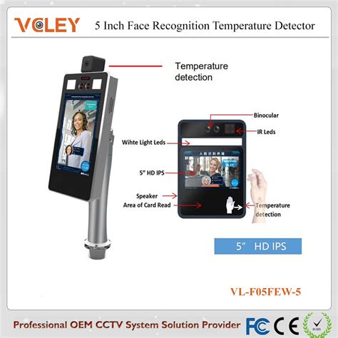 Automatic Temperature Monitoring Access Control Biometric Dynamic Face Recognition Time