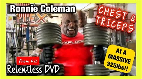 Ronnie Coleman Chest Exercises