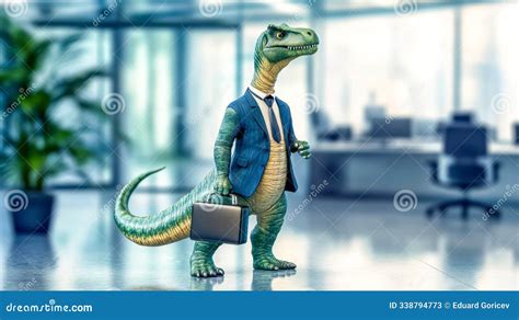 Corporate Dinosaur Outdated Management Method Of Leader For Office