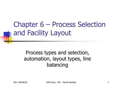 Ppt Chapter 6 Process Selection And Facility Layout Powerpoint Presentation Id701841