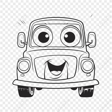 큰 눈을 가진 만화 트럭 색칠 페이지 Otocaro 개요 스케치 드로잉 벡터삽화개요 예술 Png 일러스트 무료 다운로드 Lovepik