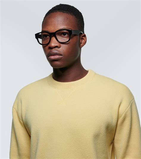 Round Glasses In Black Gucci Mytheresa