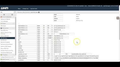 How To Update Cname A Records Using Whm For Cpanel Youtube