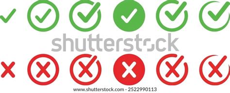 Check Box Icon Right Wrong Buttons Stock Vector Royalty Free