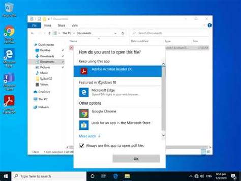 How To Set Adobe Acrobat Reader As Default Pdf Reader In Windows Youtube