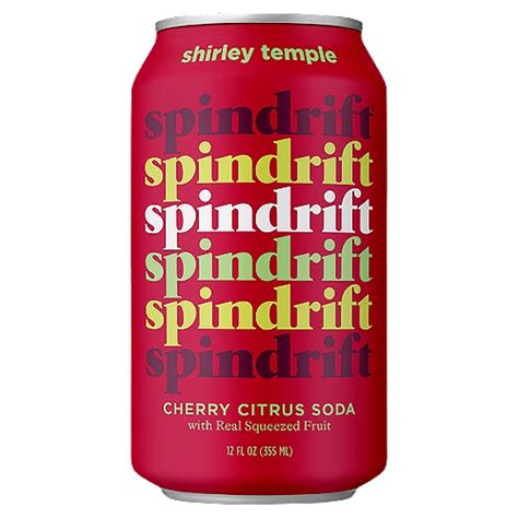 Spindrift Shirley Temple Cherry Citrus Soda 355 Ml Gourmet