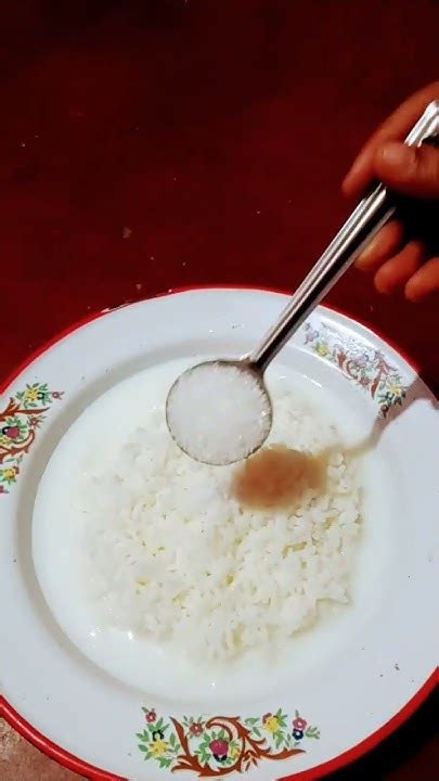 রাতের খাবার দুধ পান্তা ভাত আম Shorts Youtubeshorts Youtube