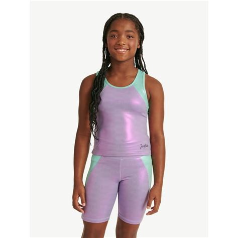 Justice Girls Collection X Shine Blocked 2 Piece Outfit Set Sizes Xs