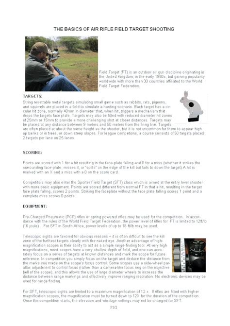 Field Target Basics P Postimages