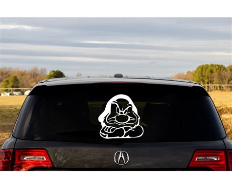Grumpy Decal Grumpy Dwarf Car Decal Laptop Decal Etsy