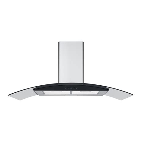 Electriq 90cm Touch Control Curved Glass Cooker Hood Stainless Steel