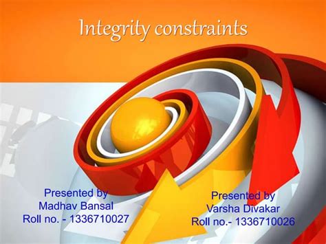 Integrity Constraints Pptx