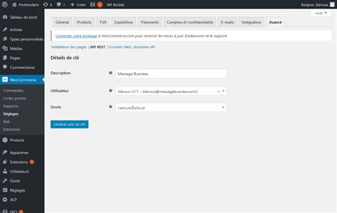 Wordpress Woocommerce Installer Notre Extension Sendethic