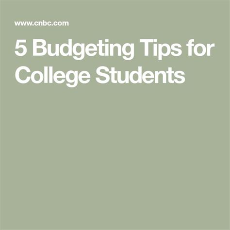 5 Budgeting Tips For College Students That Can Help Set You Up For