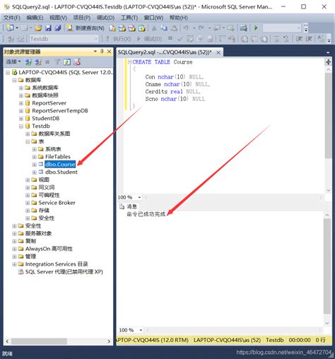 用t sql语句创建数据表 使用t sql语句创建表 csdn博客