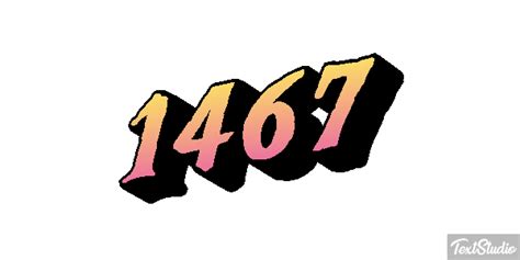 1467 Number Animated  Logo Designs