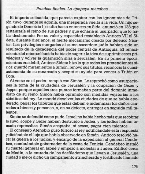 Pruebas finales La epopeya macabea El imperio seléucida que