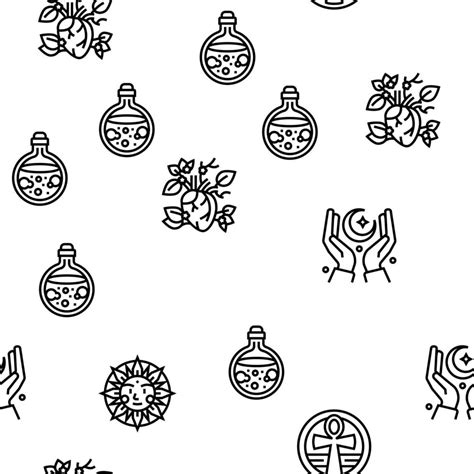Astrological Objects Vector Seamless Pattern 10144713 Vector Art At Vecteezy