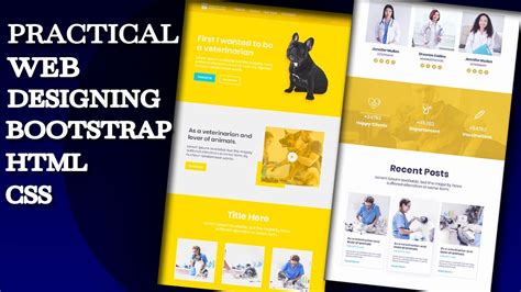 Practical Html Css And Bootstrap Web Design Codewithkbl Youtube