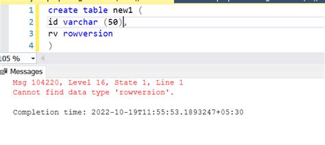 rowversion timestamp in ssms 2018 version microsoft qanda