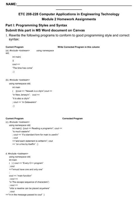 Solved Name Etc 208 228 Computer Applications In