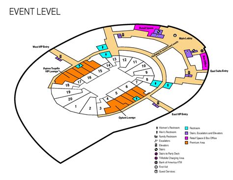 Concourse Maps T Mobile Arena