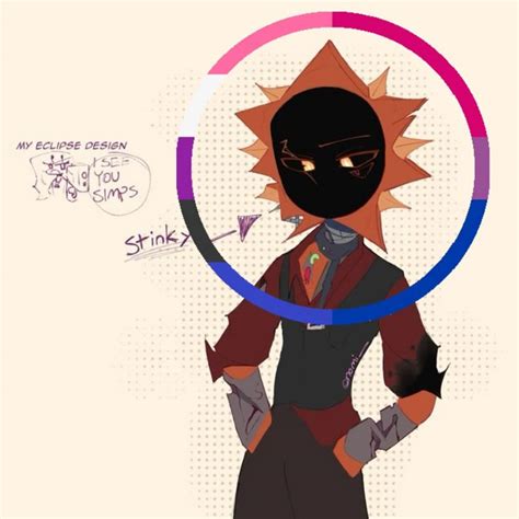 Genderfluid Bi Eclipse Sams Pfp Sun And Moon Drawings Moon Drawing