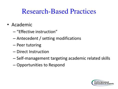 PPT Implementing Evidence Based Practices Determining What Works For