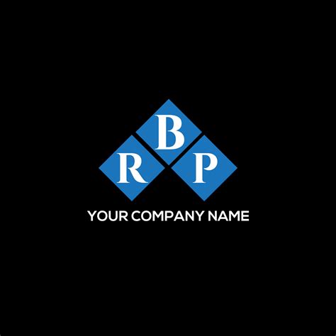 Rbp Letter Logo Design On Black Background Rbp Creative Initials