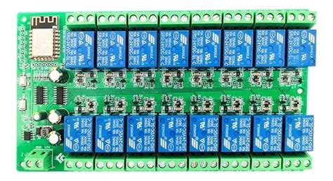 Módulo De Relé Wifi De 16 Canales Esp 12f Development Esp826 Cuotas