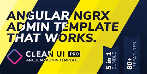 clean ui angular pro — angular ngrx admin template html version
