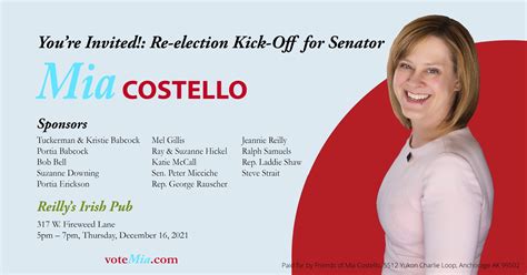 Mia Costello Campaign Kickoff Must Read Alaska