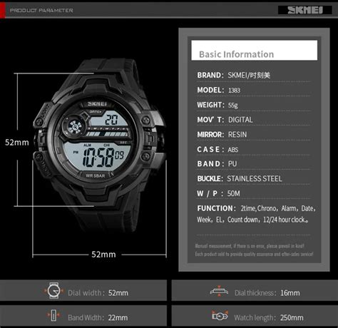 Skmei 1383 นาฬิกาข้อมือกีฬาดิจิตอลนาฬิกาผู้ชายนาฬิกาสปอร์ตสีเขียว Buy แบรนด์ Skmei นาฬิกา