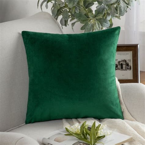 Phantoscope Soft Silky Velvet Series Decorative Throw Pillow 22 X 22