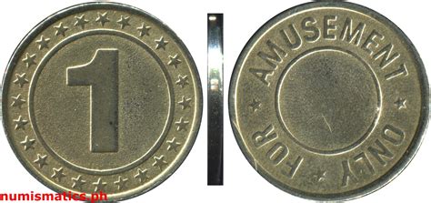 1 For Amusement Only Arcade Gaming Token