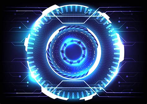 Hitech Hologram Infographic With Futuristic Interface Engineering