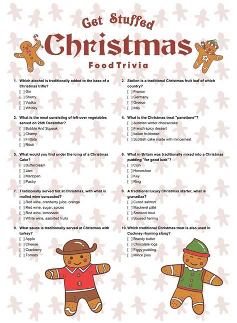 Christmas Trivia Free Printable From Popular Music And Movies To