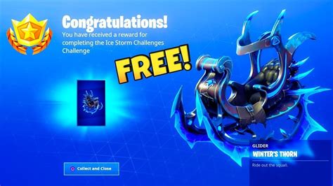 Unlocking The New Winters Thorn Glider In Fortnite Youtube