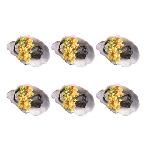 Artificial Grilled Oysters Model Realistic Grilled Scallops Model For