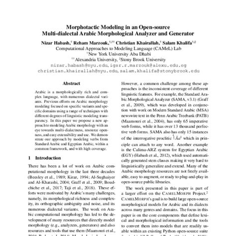Morphotactic Modeling In An Open Source Multi Dialectal Arabic
