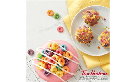 Tim Hortons Introduces Froot Loops Dream Donut 2020 08 05 Snack