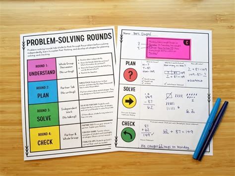 problem solving rounds for math word problems teacher trap