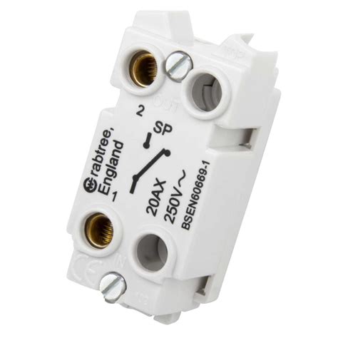 Crabtree 20a 1 Way Grid Switch 4450 Cef
