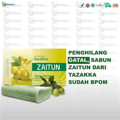 Jual SABUN MANDI ZAITUN Sabun Herbal Tazakka Pelembab Kulit Kering Anti