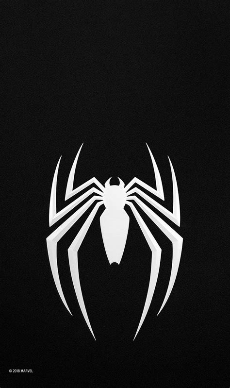 Spiderman Logo In Black White